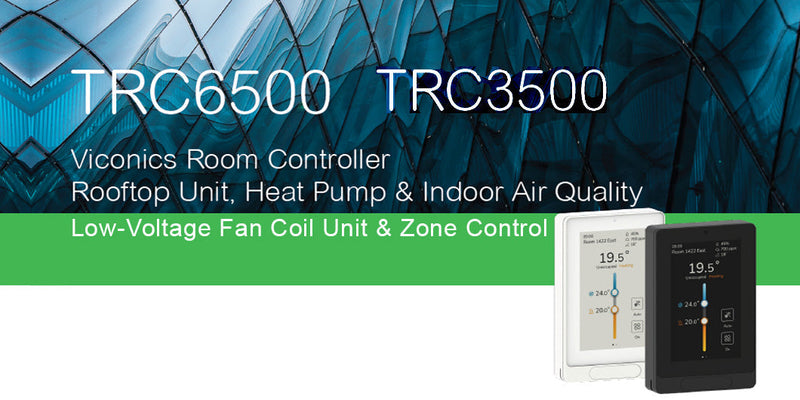 TRC-VT Touchscreen Room Controller Series by Viconics