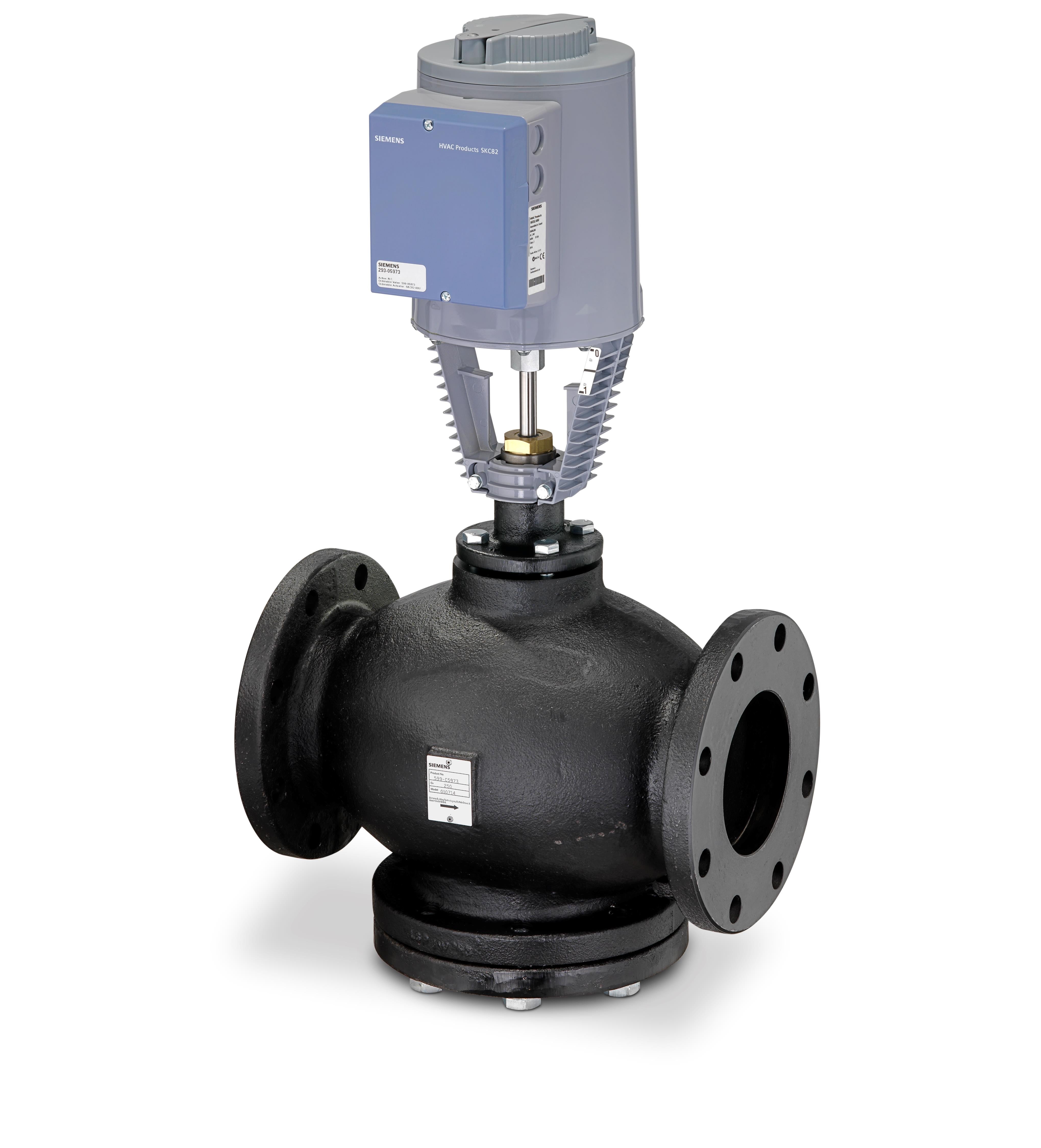 294-06164: Siemens Valve Assembly 3W Mix 6" 400Cv Eq Pct/Lin Brass Trim ...