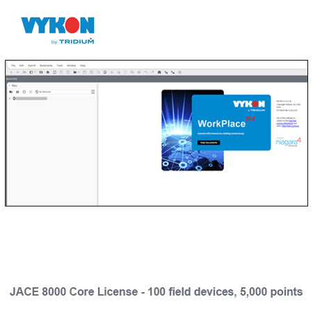 NC-8100: JACE 8000 Core License - 100 field devices, 5,000 points, (Min ...