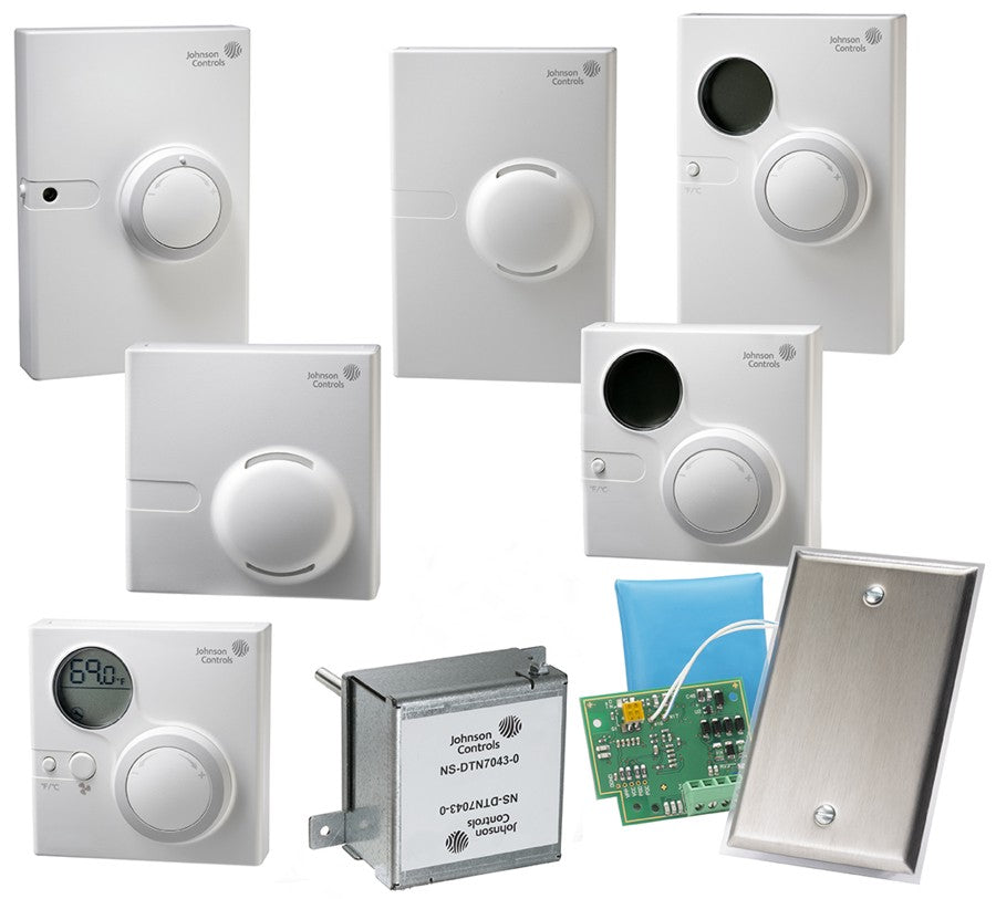 NS-ATB7003-0: Network Rm 3"X3" Temp Sen Bacnet; F/C Pb; Display; Temp ...