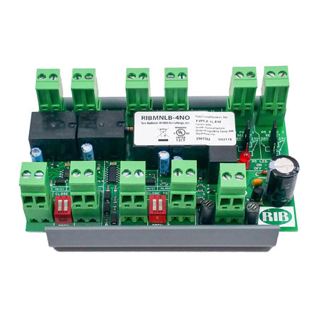 RIBMNLB-4NO: Panel 2.75in logic board 4 NO inputs w/ MT212-6 track