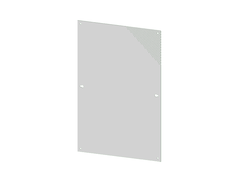 SCE-24N24MPP: Subpanel, Flat Perforated for 24x24 Enclosure