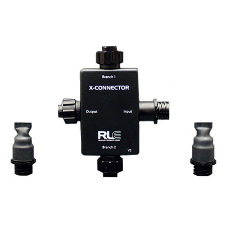 X-CON: X-Connector; single input, three "branch" outputs, includes two ...